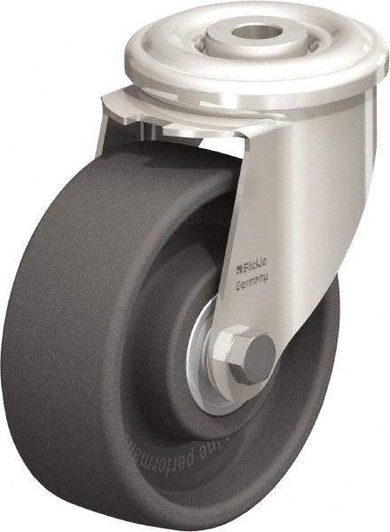 Blickle - Hollow Kingpin Caster: Swivel, 4" Wheel Dia, 1-1/2" Wheel ...