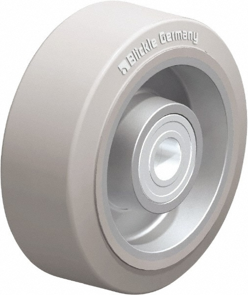 Blickle - Caster Wheel: Solid Rubber, 4" Dia, 1-37/64" Wide, 19/32 ...