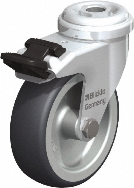 Blickle - Hollow Kingpin Caster: Swivel, 3" Wheel Dia, 63/64" Wheel ...