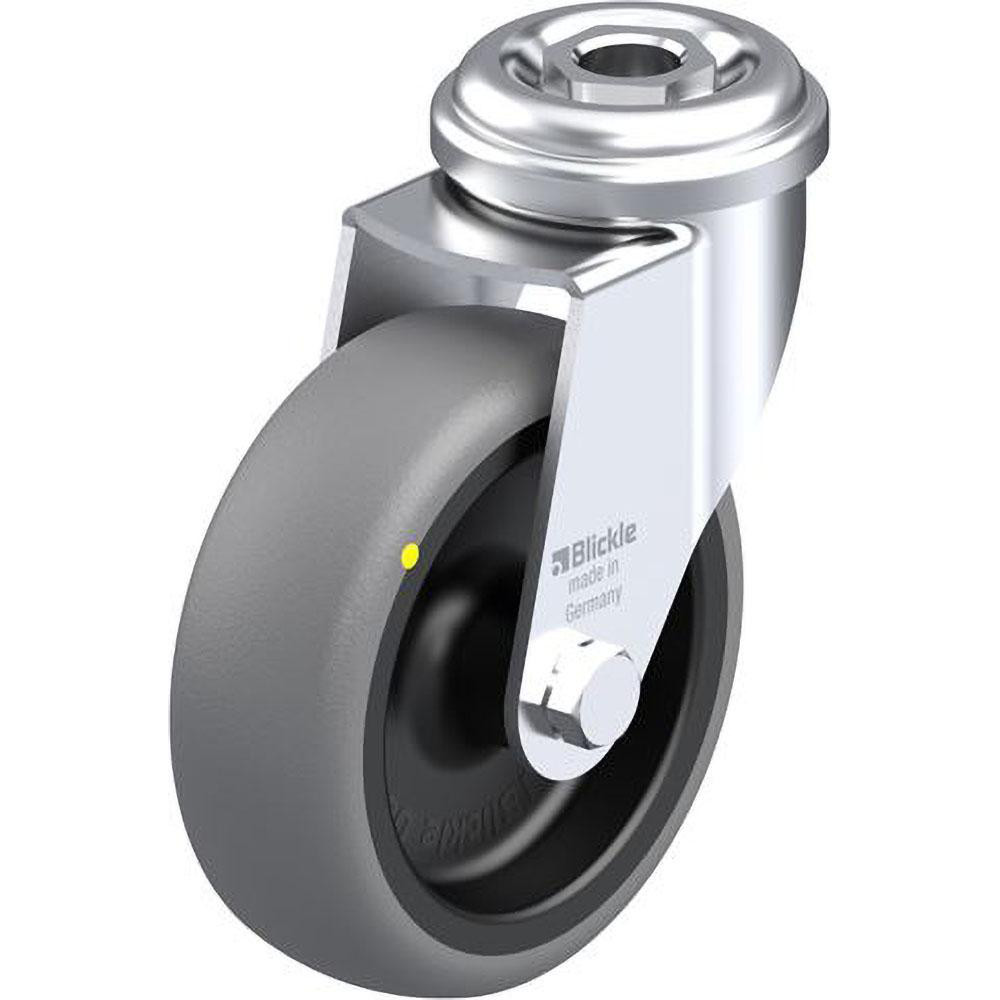 Blickle - Hollow Kingpin Caster: Swivel, 3" Wheel Dia, 63/64" Wheel ...