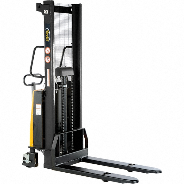 Vestil - 2,000 Lb Capacity, 63" Lift Height, Battery Operated Stacker ...
