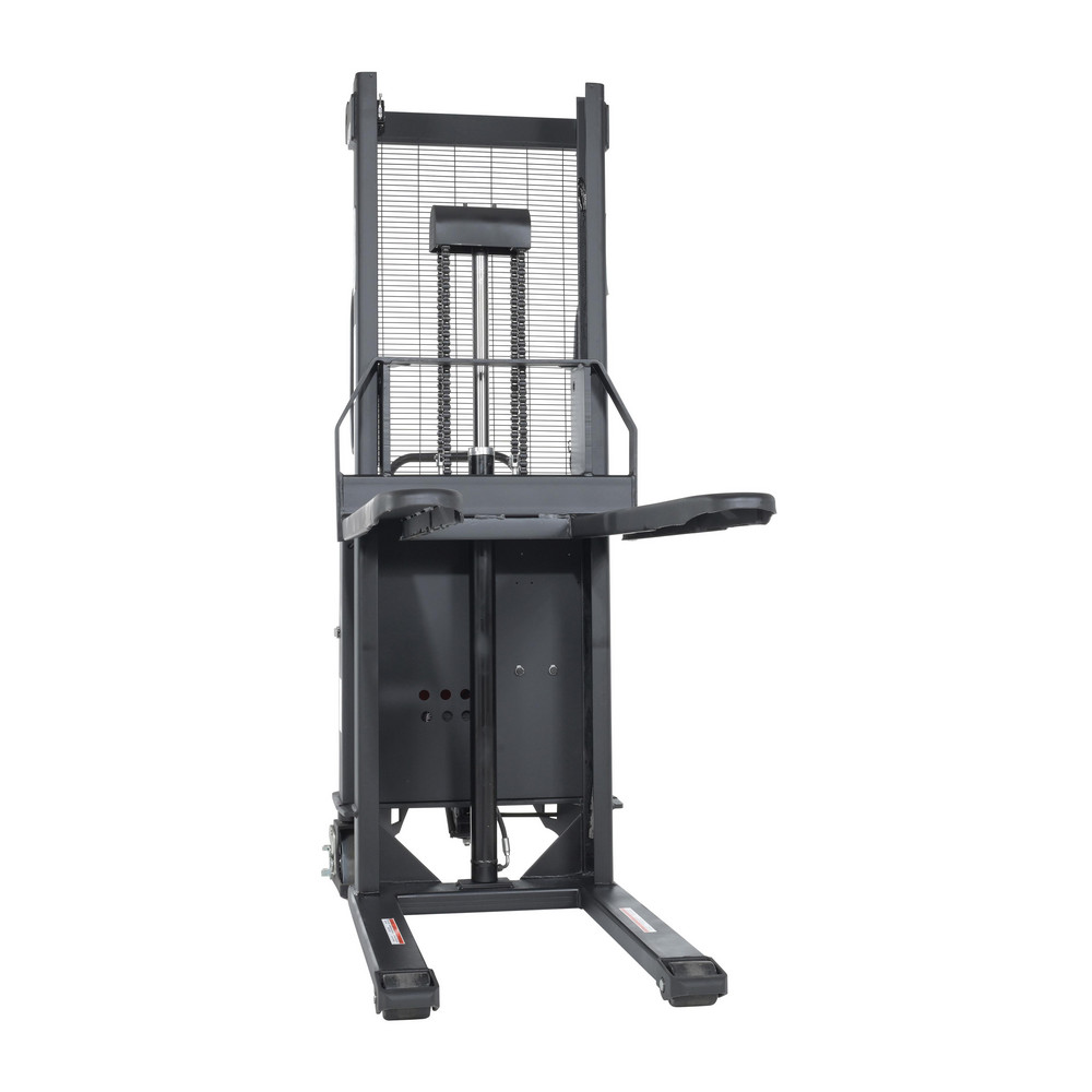 Vestil - 2,000 Lb Capacity, 63" Lift Height, Battery Operated Stacker ...