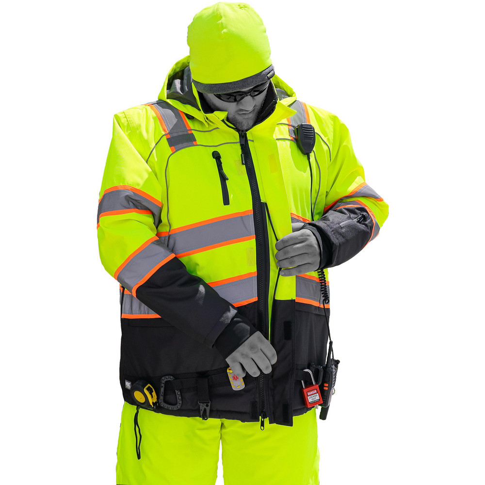 Dome75 - High Visibility & General Purpose Coat: Size Large, Polyester ...