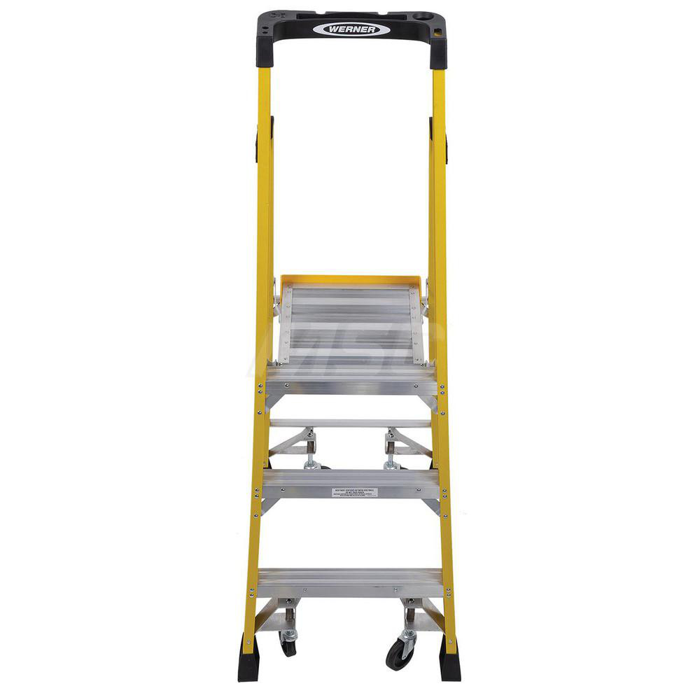 Werner - 2 Step Fiberglass Foldable Step Ladder: Type IAA 375 lb ...