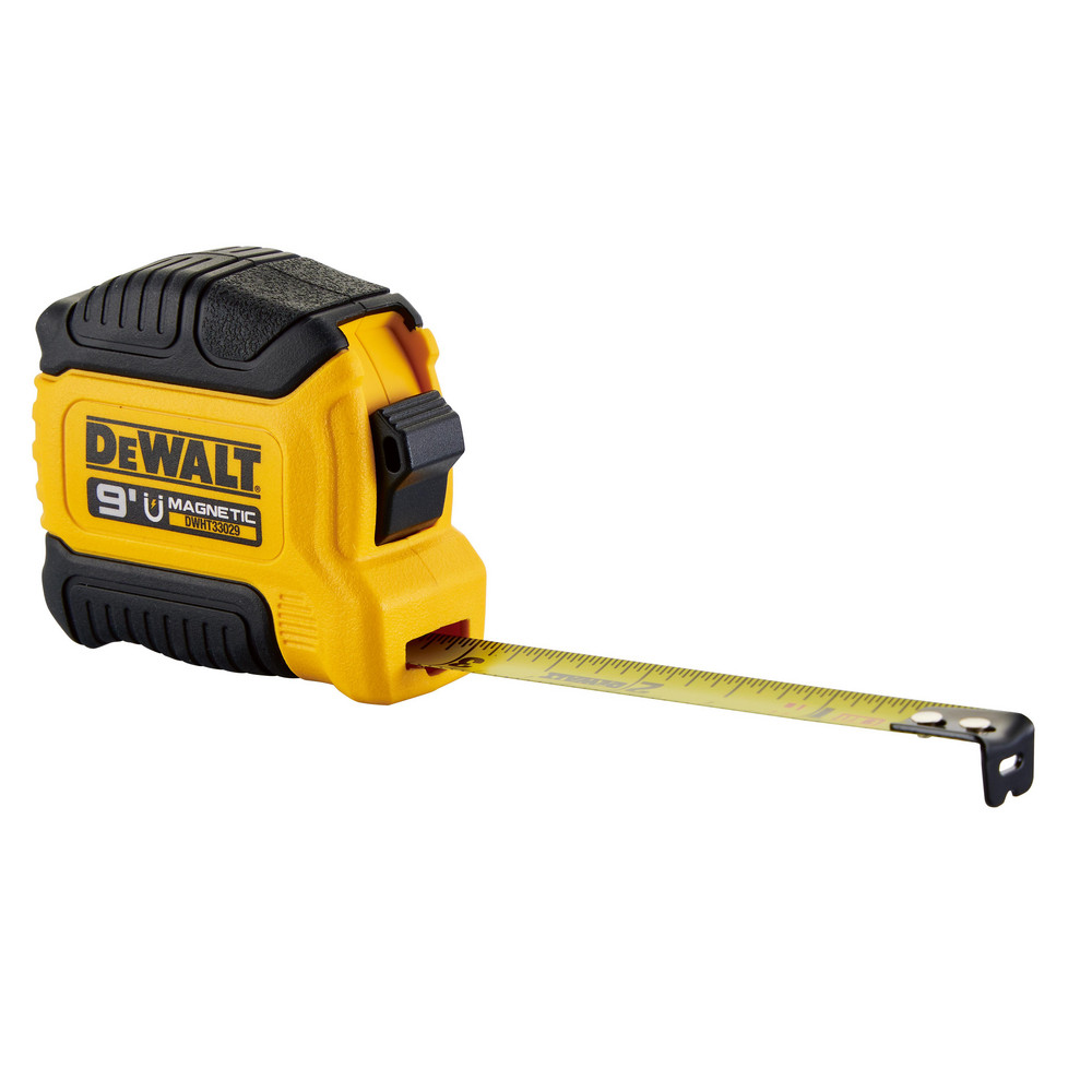 DeWALT - Tape Measures: Length Ft.: 9.000; Graduation (Inch): 1/16 ...