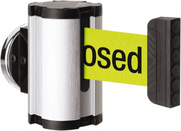 Lavi Industries - Pedestrian Barrier: Aluminum, Yellow, Wall Mount, Use ...