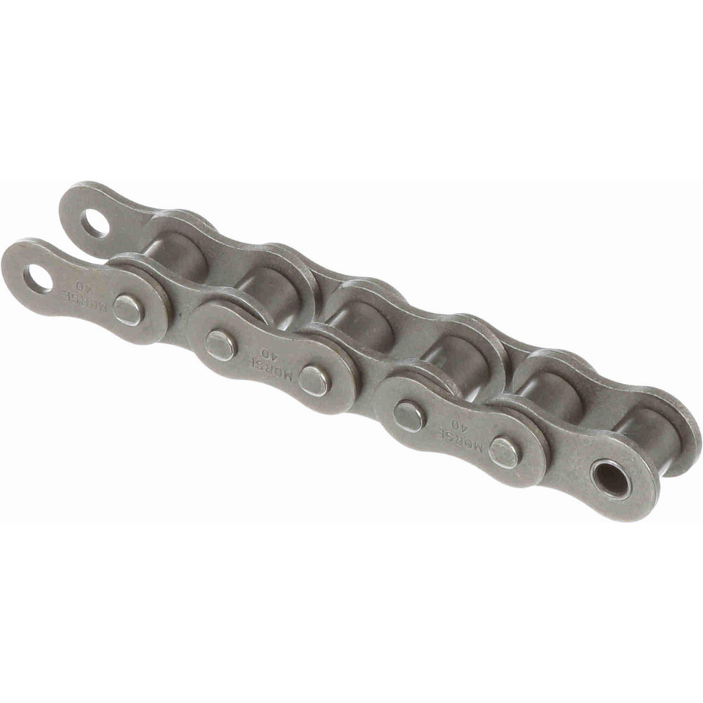 Morse - Roller Chain: Standard Riveted, 1/2" Pitch, 40 Trade, 10' Long ...