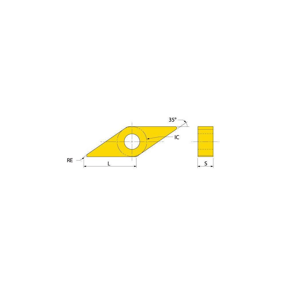 Ingersoll Cutting Tools - Turning Inserts: Insert Style: VNMG; ANSI ...