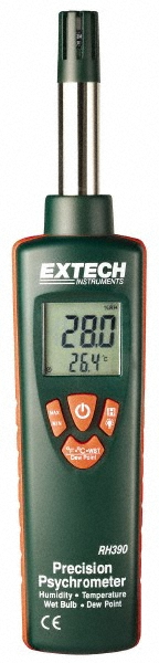 Extech - Digital Psychrometers; Type: Precision Psychrometer; Minimum ...