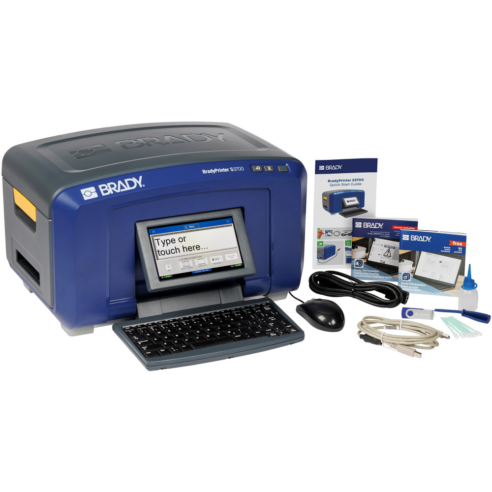 Brady - Electronic Label Makers: Type: Printer Kit; Print Color ...