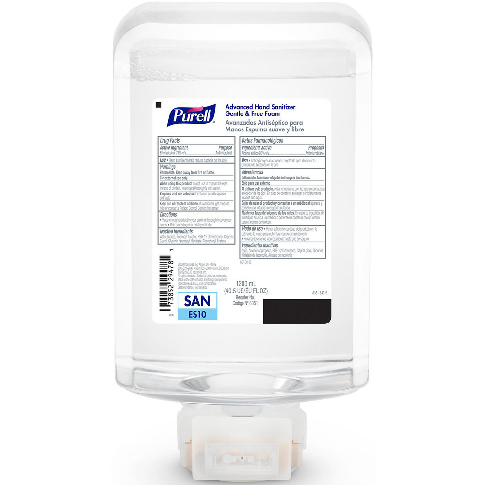 PURELL® - PURELL Advanced Hand Sanitizer Fragrance Free Foam, 1200 mL ...