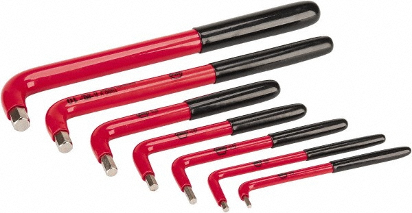 Wiha - 7 Piece Insulated L-Key Hex Key Set - 59604256 - MSC Industrial ...