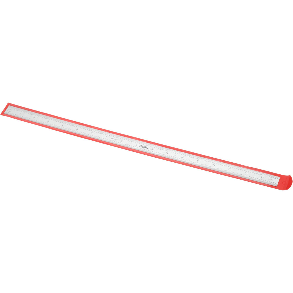 SPI - Steel Rule: 24" OAL, 16R Graduation, Rigid, 1-1/8" OAW | MSC Direct