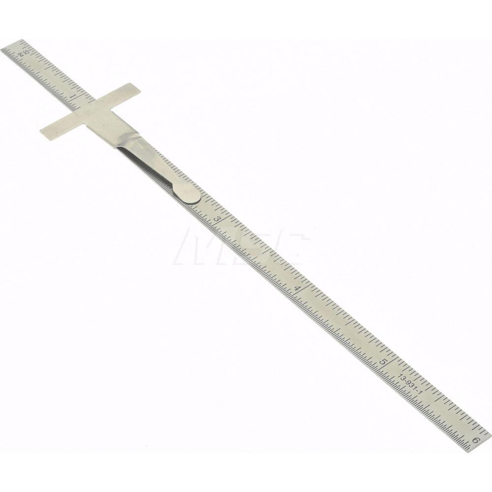 SPI - Steel Rule: 6" OAL, 10R Graduation, Flexible, 1/4" OAW | MSC Direct