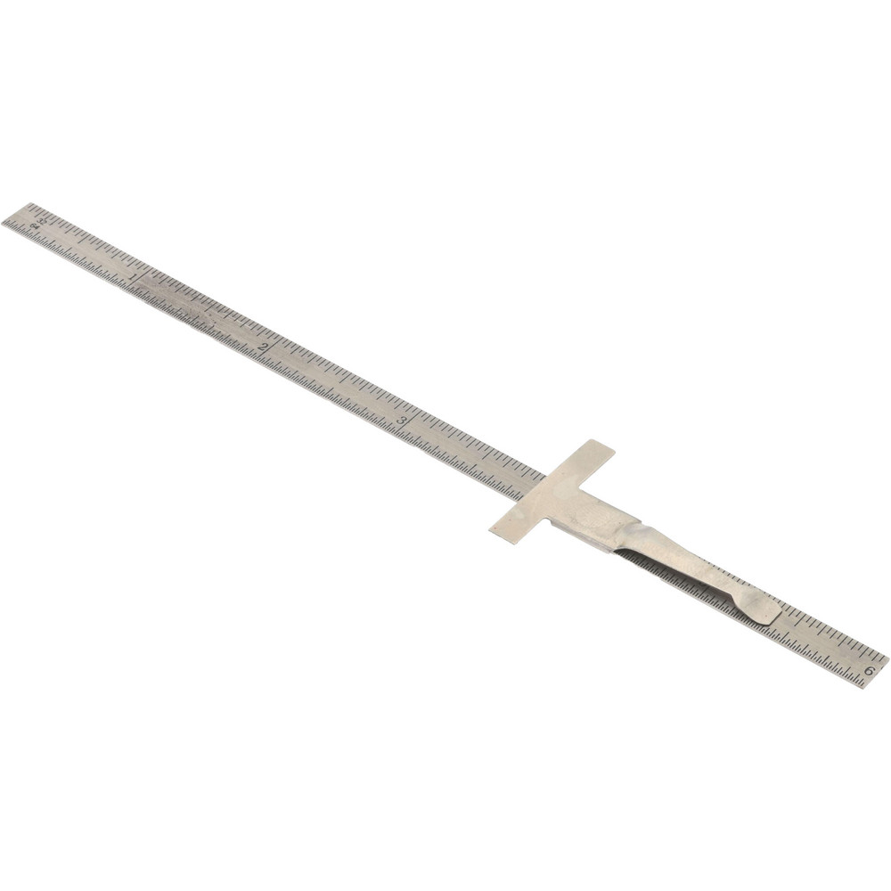 SPI - 6" Long, 1/64, 1/32" Graduation, Flexible Stainless Steel Rule ...