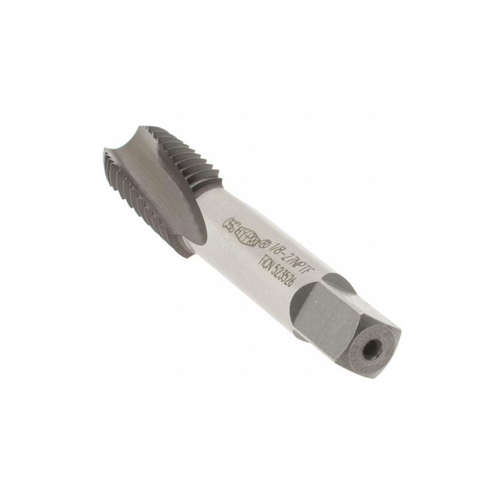 OSG - 1/8-27 NPTF, 3 Flutes, TiCN Coated, High Speed Steel, Interrupted ...