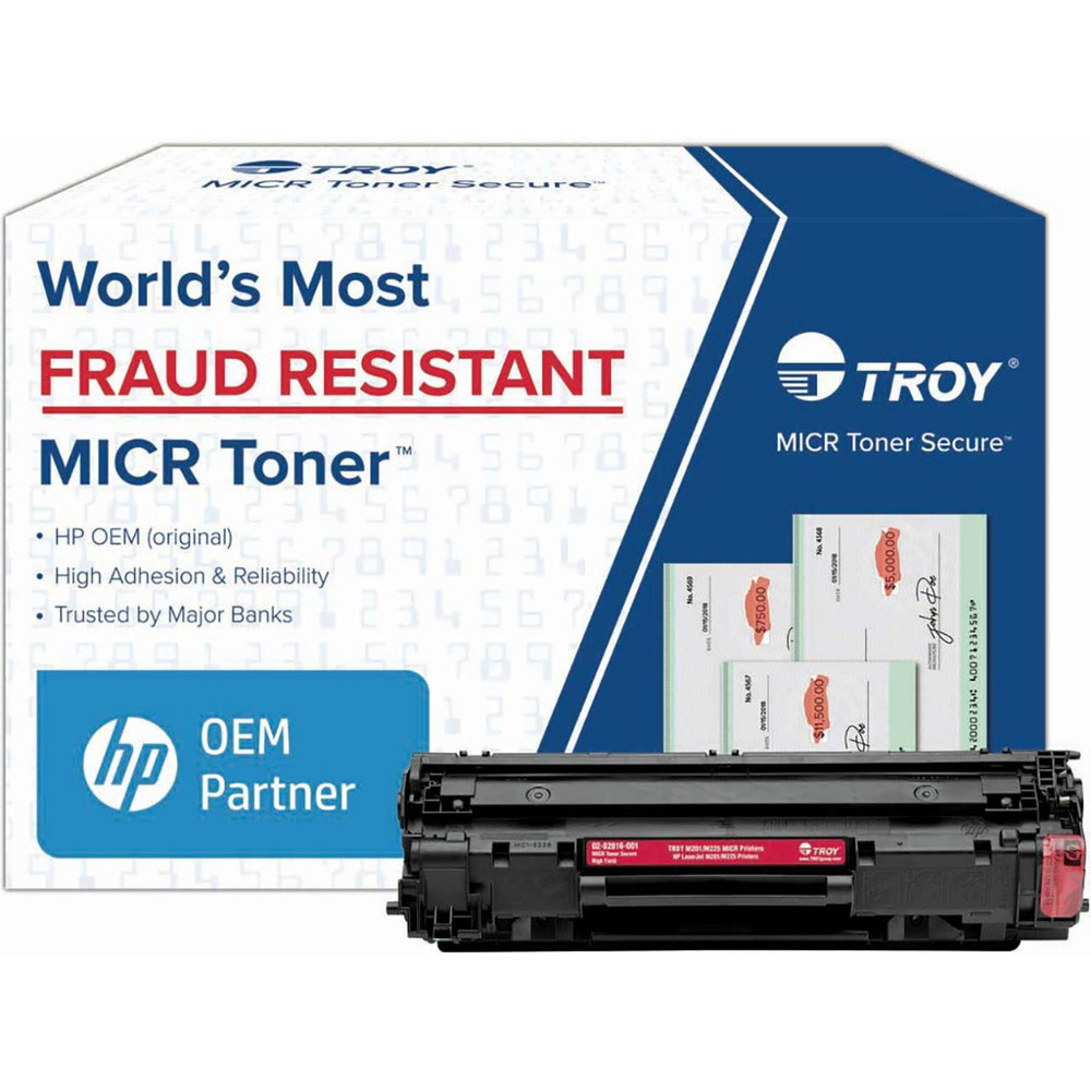 Troy - Office Machine Supplies: MICR Toner, Black, 1 per Pack | MSC Direct
