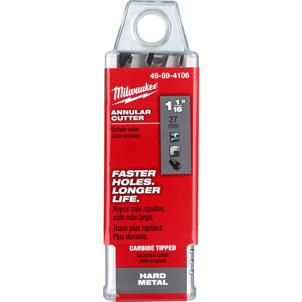 Milwaukee Tool - Annular Cutter: 1-5/16" Dia, 2" Cutting Depth, Carbide ...