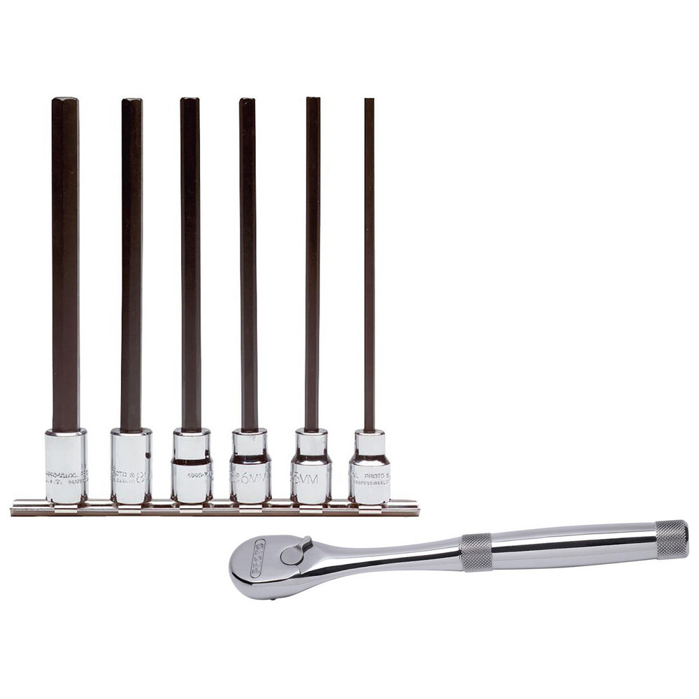 Proto - Hex & Torx Bit Socket Sets: Set Type: Hex Bit; Drive Size (Inch ...