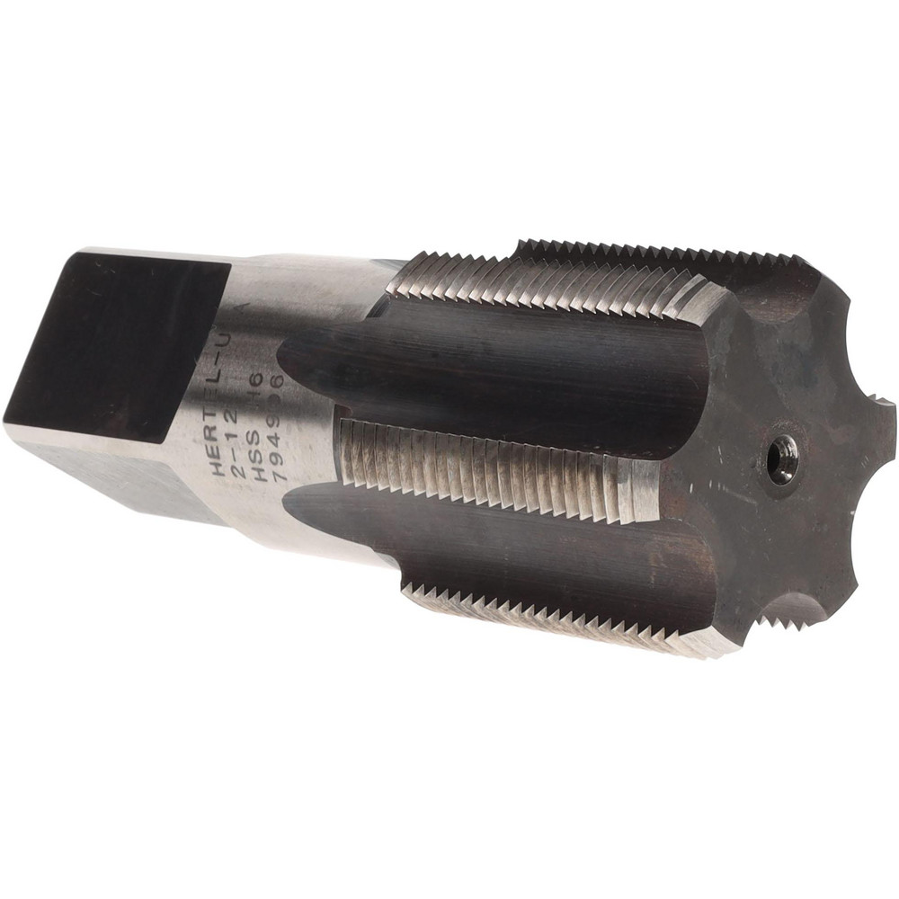 Hertel - Straight Flute Tap: 2-12 UNF, 6 Flute, Bottoming Chamfer, High ...