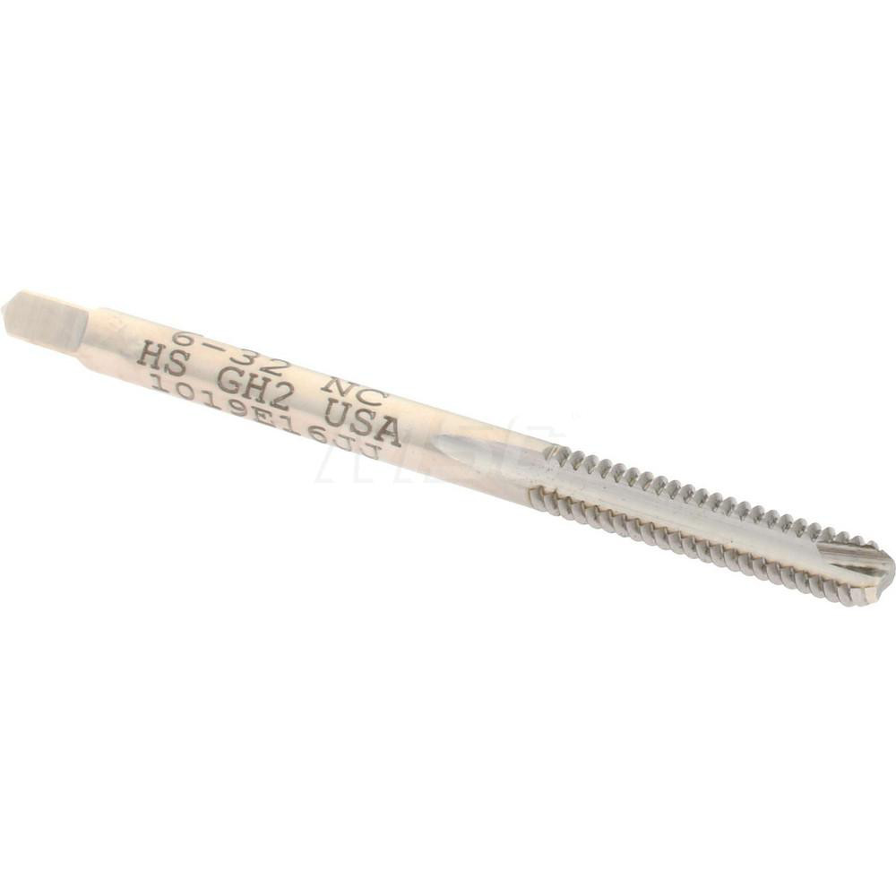 Hertel - Spiral Point Tap: #6-32 UNC, 2 Flutes, Bottoming Chamfer, 3B ...