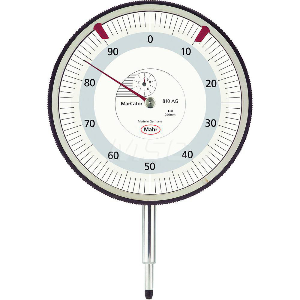 Mahr - Dial Drop Indicator: 0.4000" Max Measurement, 0-100 Dial Reading, +/-0.0004" Accuracy ...