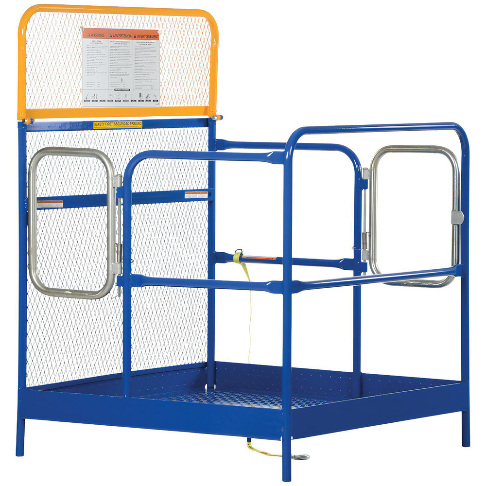 Vestil - 1-Step Steel Forklift Work Platform: 1000 lb Capacity, 48 ...