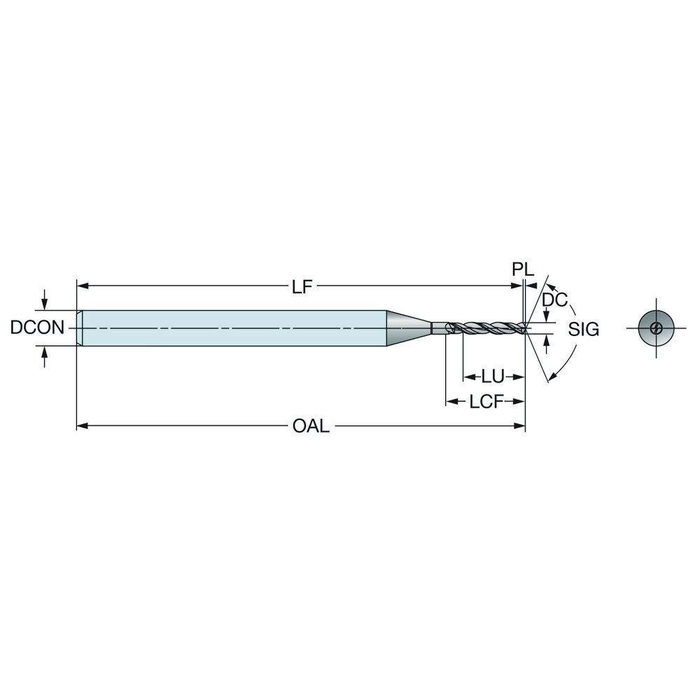 Sandvik Coromant - Micro Drill Bit: 130 deg, Solid Carbide | MSC Direct