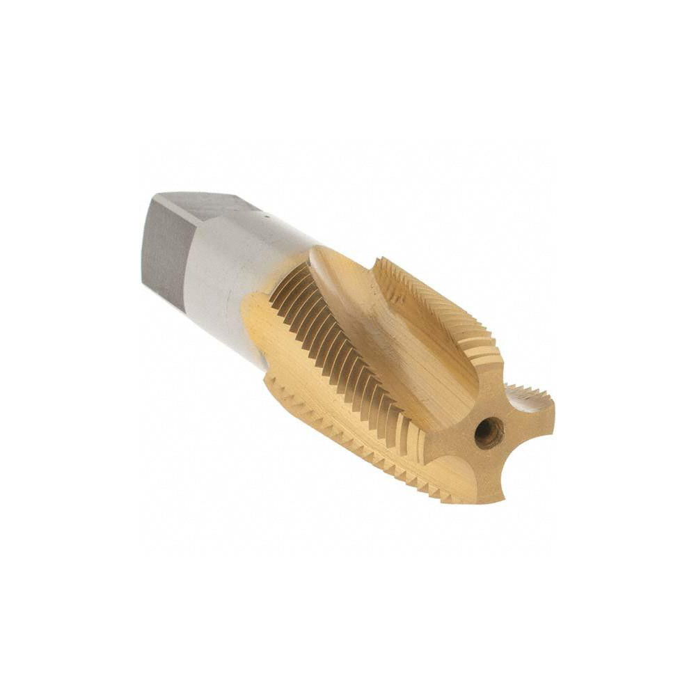 OSG - 1/2-14 NPT, 15° Helix, 4 Flutes, Modified Bottoming Chamfer, TiN ...