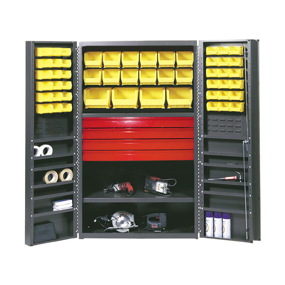 Valley Craft - Steel Drawer Bin & Storage Cabinet: 36" Wide, 72" High ...