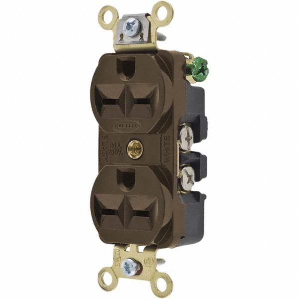 Hubbell Wiring Device-Kellems - Straight Blade Duplex Receptacle: NEMA ...