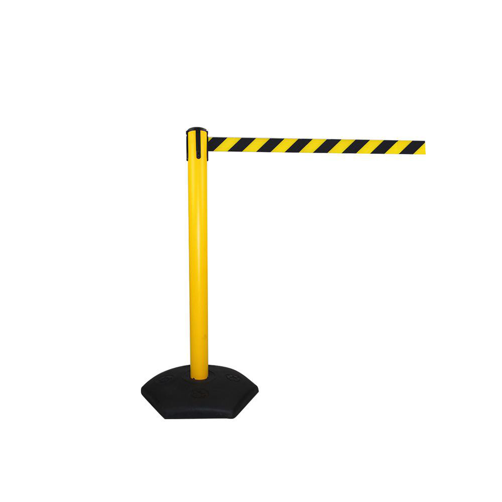 PRO-SAFE - Free Standing Retractable Belt Barrier Post: 30" High, 2-1/2 ...