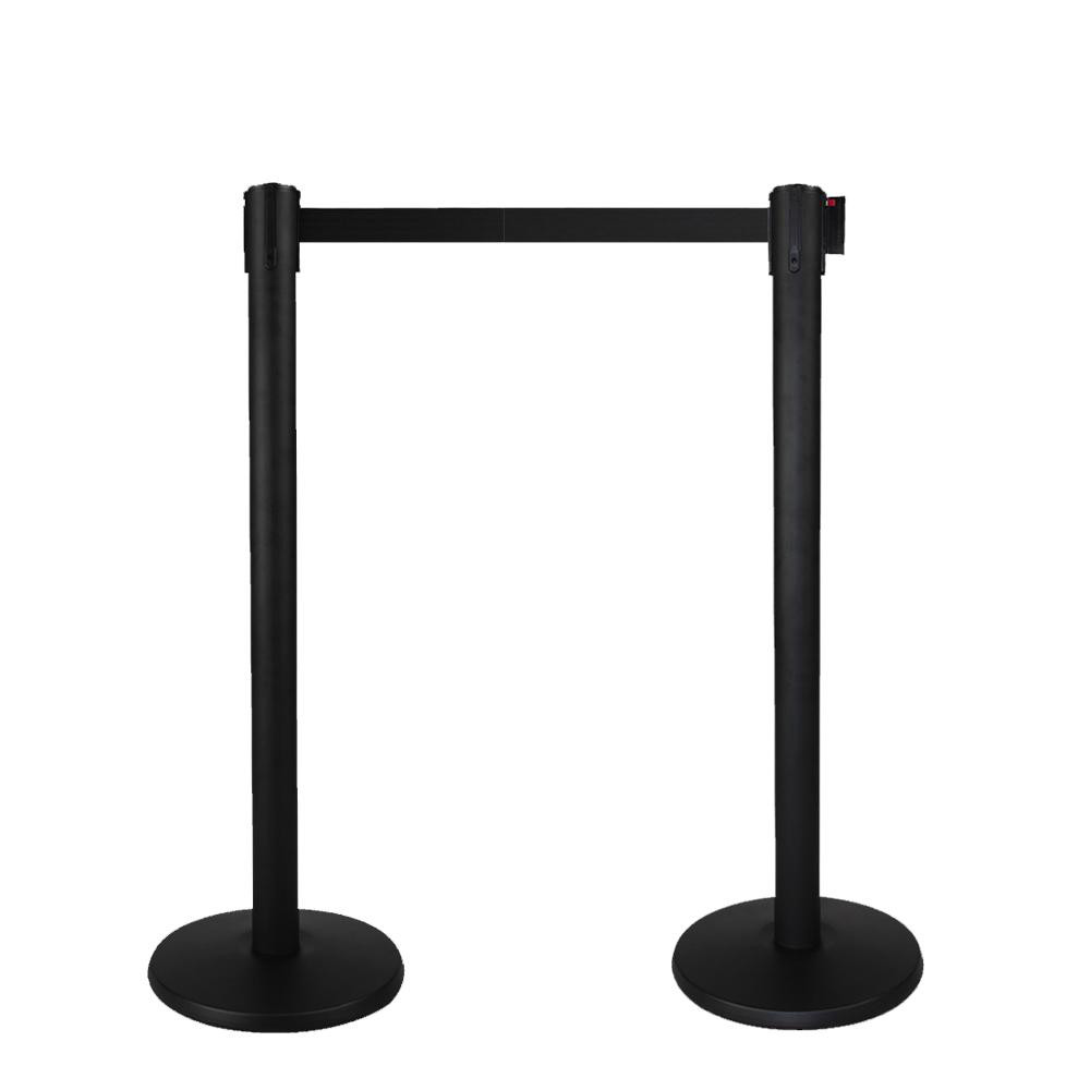 PRO-SAFE - Retractable Belt Barrier Post: 7-1/2' Belt Length, Steel ...