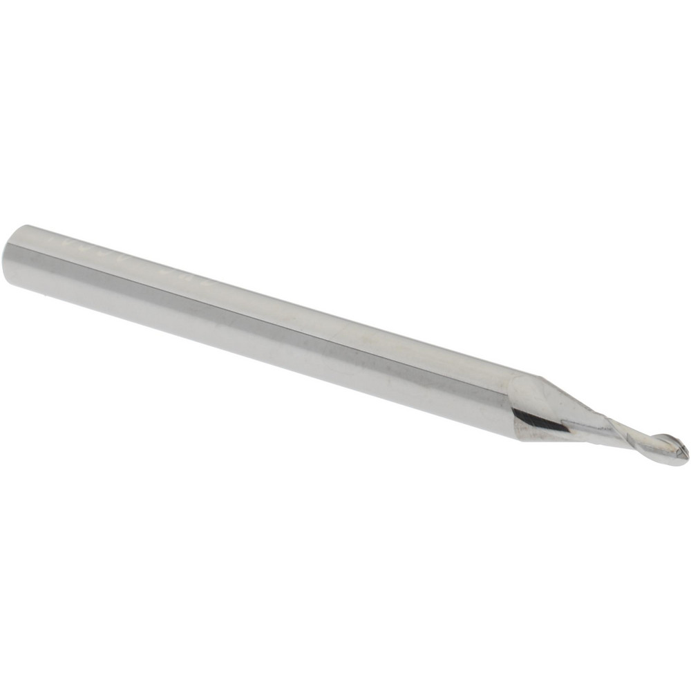 SGS - Ball End Mill: 0.0550" Dia, 0.1650" LOC, 2 Flute, Solid Carbide ...