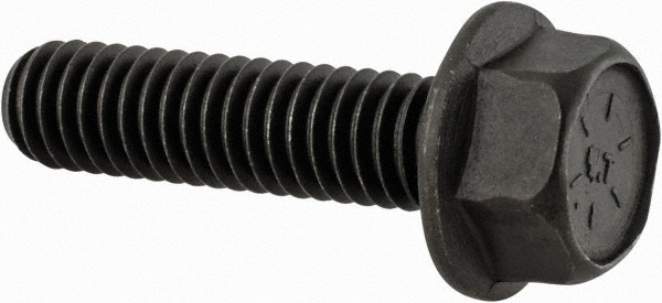 Value Collection - Smooth Flange Bolt: 5/16-18 UNC, 1-1/4" Length Under ...