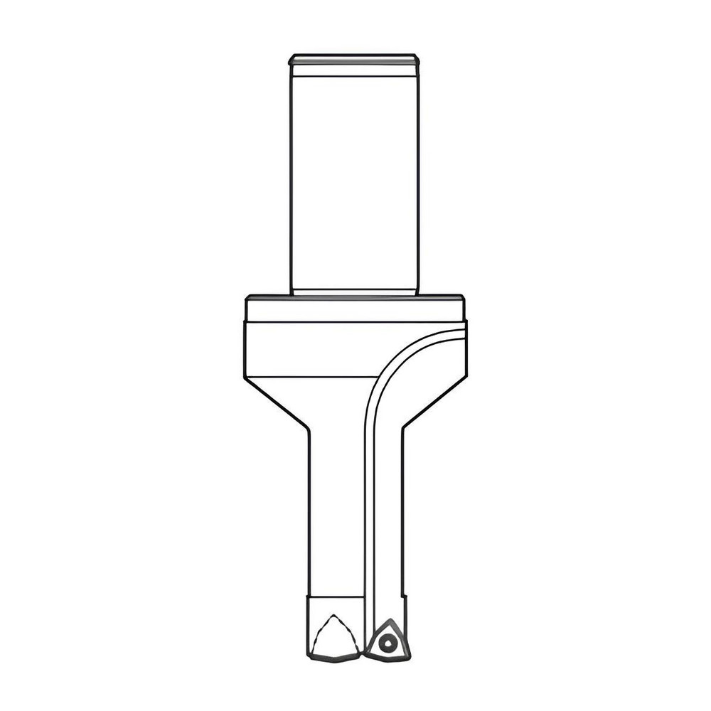 Seco - Indexable Insert Drill: SD572-22-44-25R7, 22.00 mm Max Dia, 44. ...