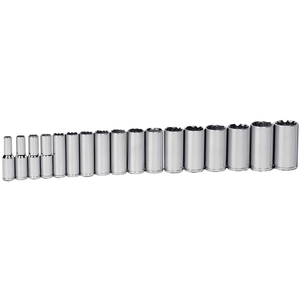 Williams - Socket Set: Deep, 17 Pc, 1/2" Drive, 25/64 to 1-17/64" | MSC ...