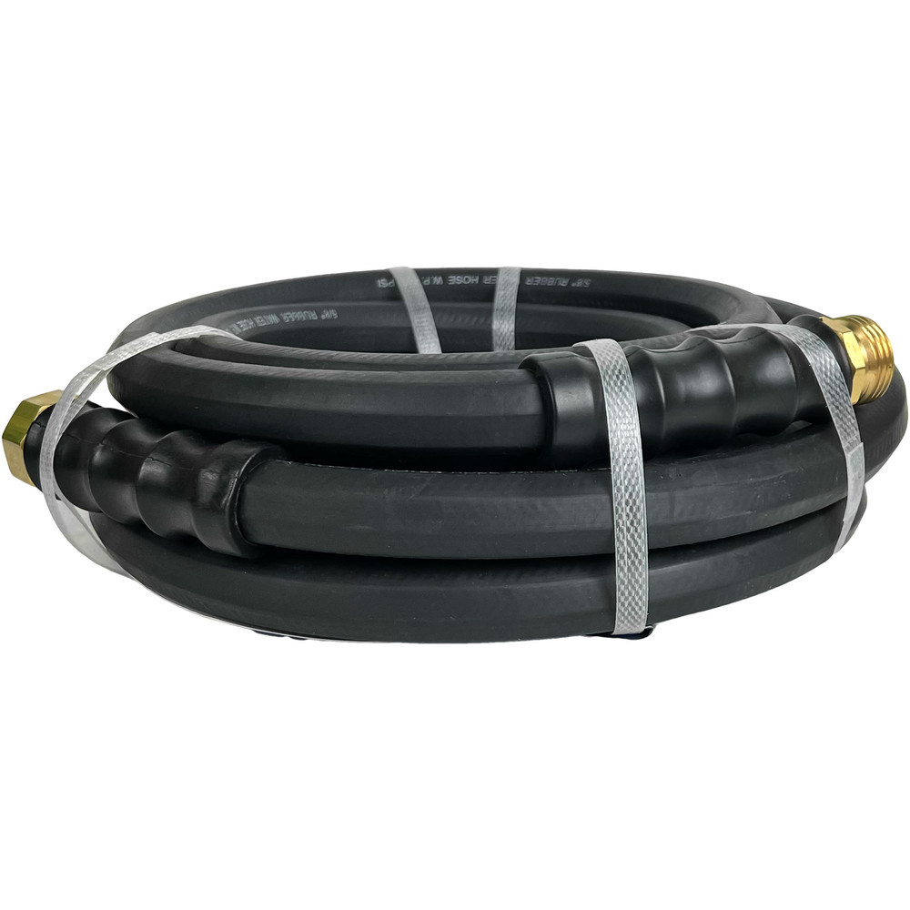 Impulse - Garden Hose: 5/8" Dia, 15 ft, 3/4" Thread, Black, Rubber, 500 ...
