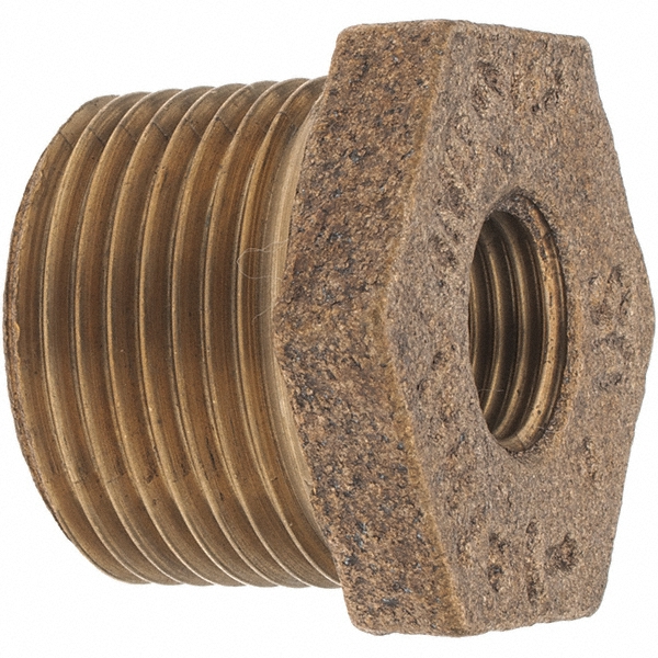 Merit Brass 3 4 X 1 4 Brass Pipe Hex Bushing 60285665 MSC