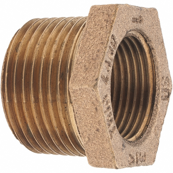Merit Brass - Brass Pipe Bushing: 1 x 3/4" Fitting, Threaded, FBSPT x ...