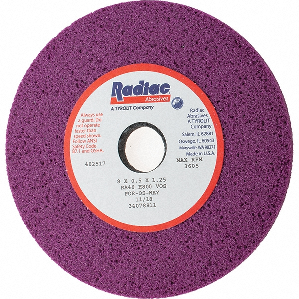 Radiac Abrasives - Surface Grinding Wheel: 46 Grit | MSC Direct
