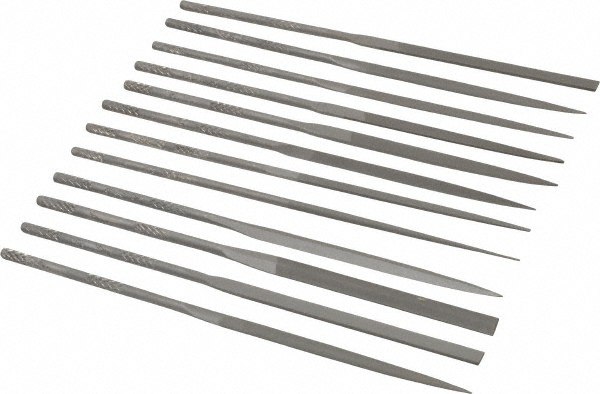 Nicholson - 12 Pc 4" 2 Cut Swiss Pattern Needle File Set - 60304938 ...