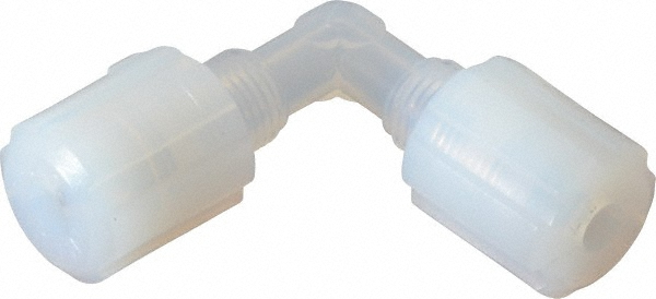 Parker - 1/4" Tube OD, PFA PTFE Plastic Compression Tube Union Elbow ...