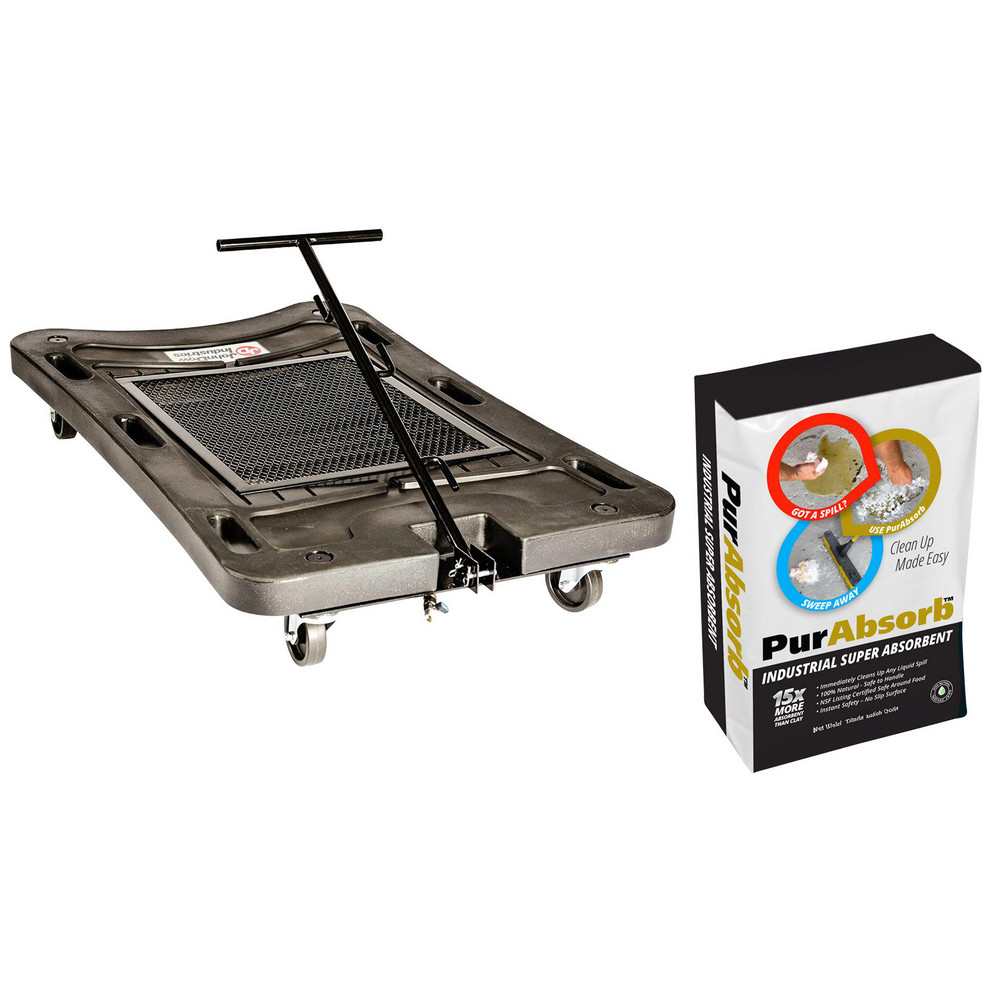 JohnDow - Oil Drain Container: 17 gal, 49" OAL, 30" Wide, 7-3/4" High ...