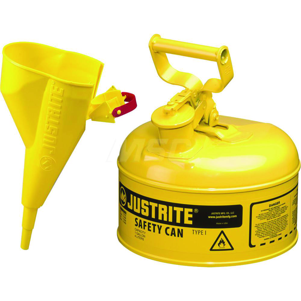 Justrite® - Safety Can: 1 gal, Steel | MSC Direct