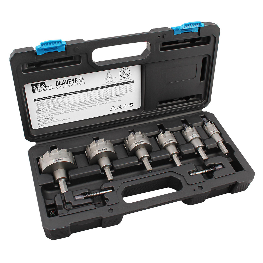 Ideal - Hole Saw Kits: Minimum Saw Diameter (Decimal Inch): 7/8 ...