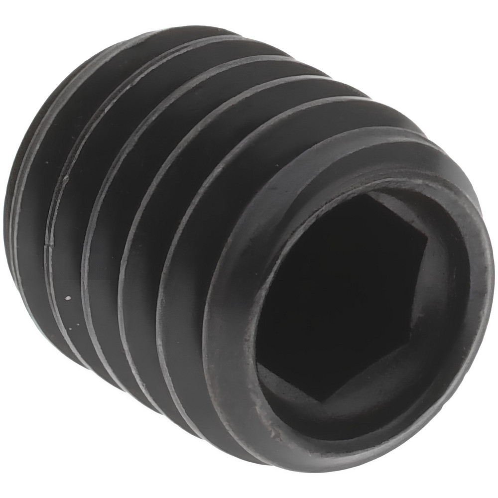 Set Screw: 7/16-14 x 1/2", Cup Point, Alloy Steel, Grade 8 - 7/32" Hex ...