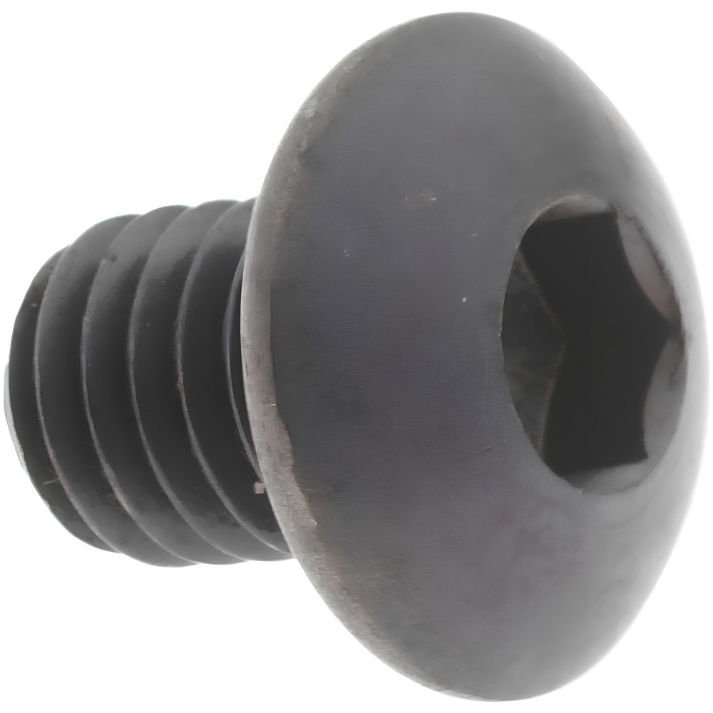 Holo-Krome - Button Socket Cap Screw: #10-32 x 1/4, Alloy Steel, Black ...