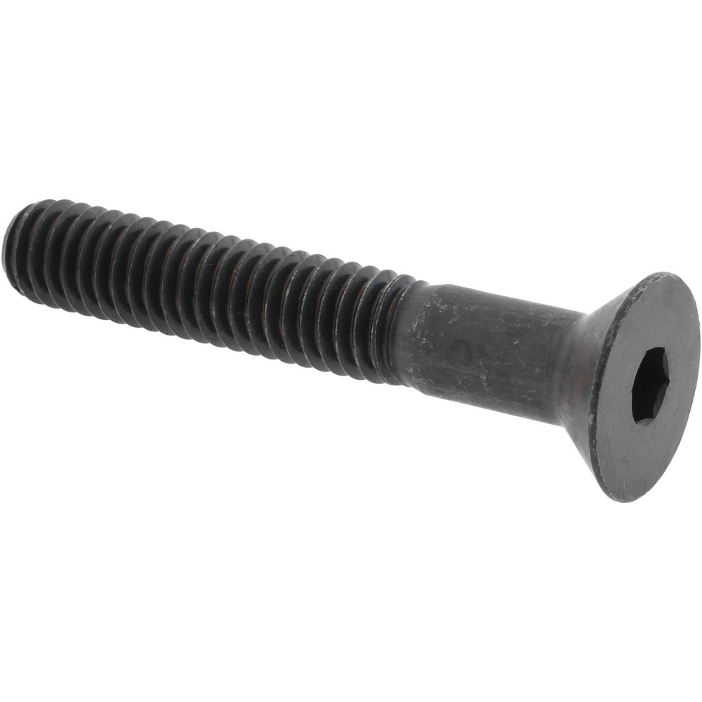 Made in USA - Flat Socket Cap Screw: 5/16-18 x 2", Alloy Steel, Black Oxide Finish | MSC Direct