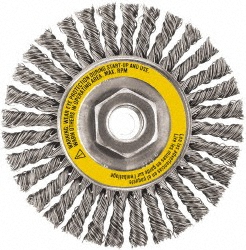 DeWALT - Wheel Brush: 6" Wheel Dia, 3/8" Face Width, 0.0200" Wire Dia ...